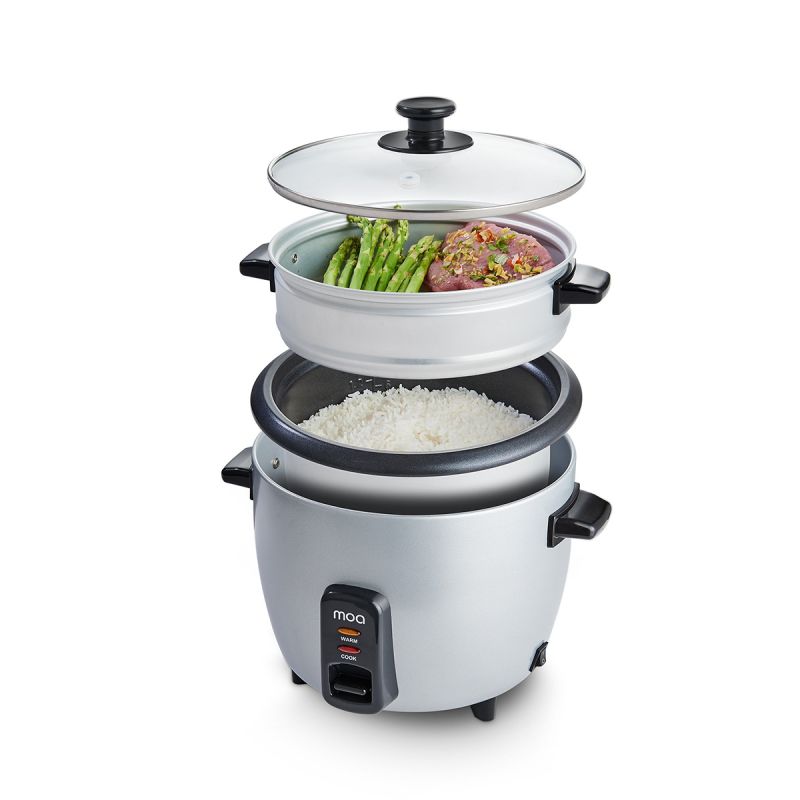 Rijstkoker 1,5 L 9 Porties Stoomfunctie RVS kopen